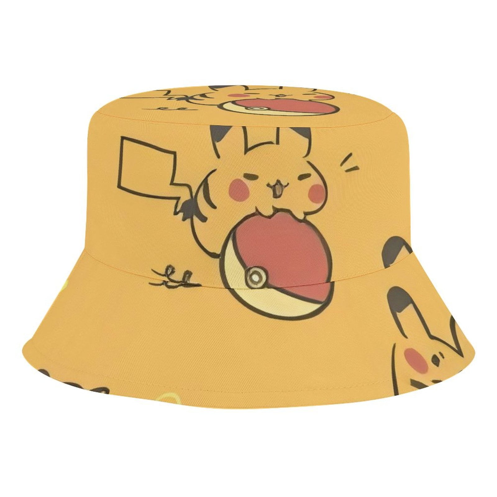 Pikachu Children's beach bucket hat suitable for boys and girls 52cm ...