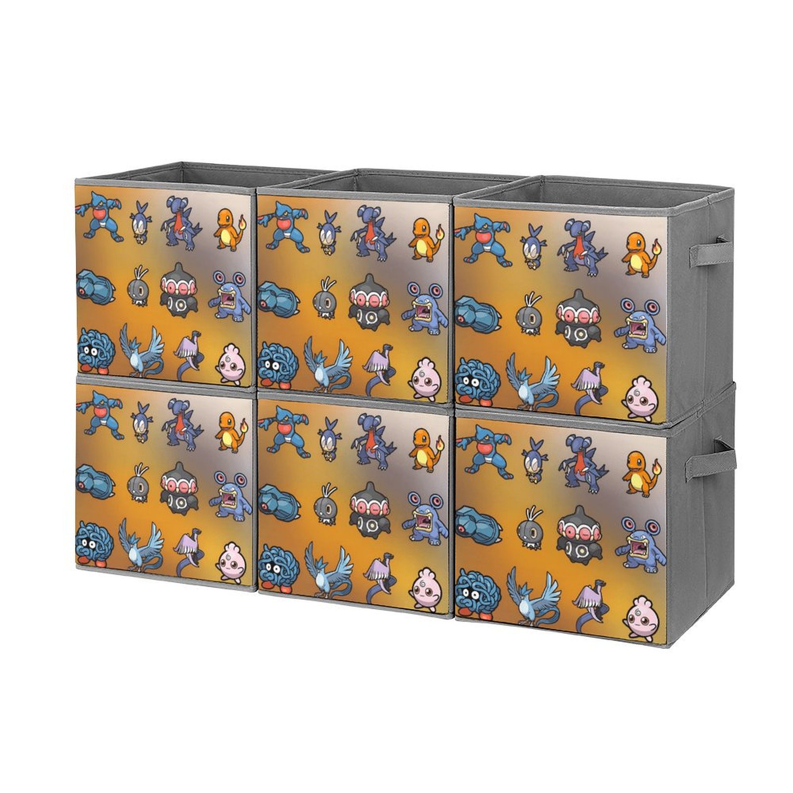 Pikachu Children's folding storage box 6PCS - Walmart.com
