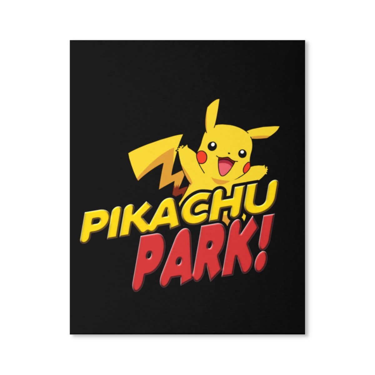 Pikachu Cute cartoon and youqu art retro poster printing natural solid ...