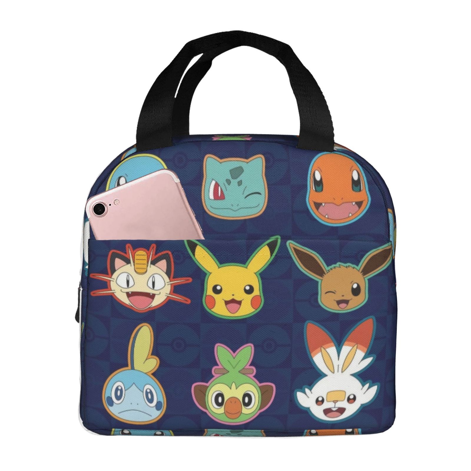 Pikachu-Eevee Charmander Squirtle Bulbasaur Lunch Box,Lunch Box for Men ...