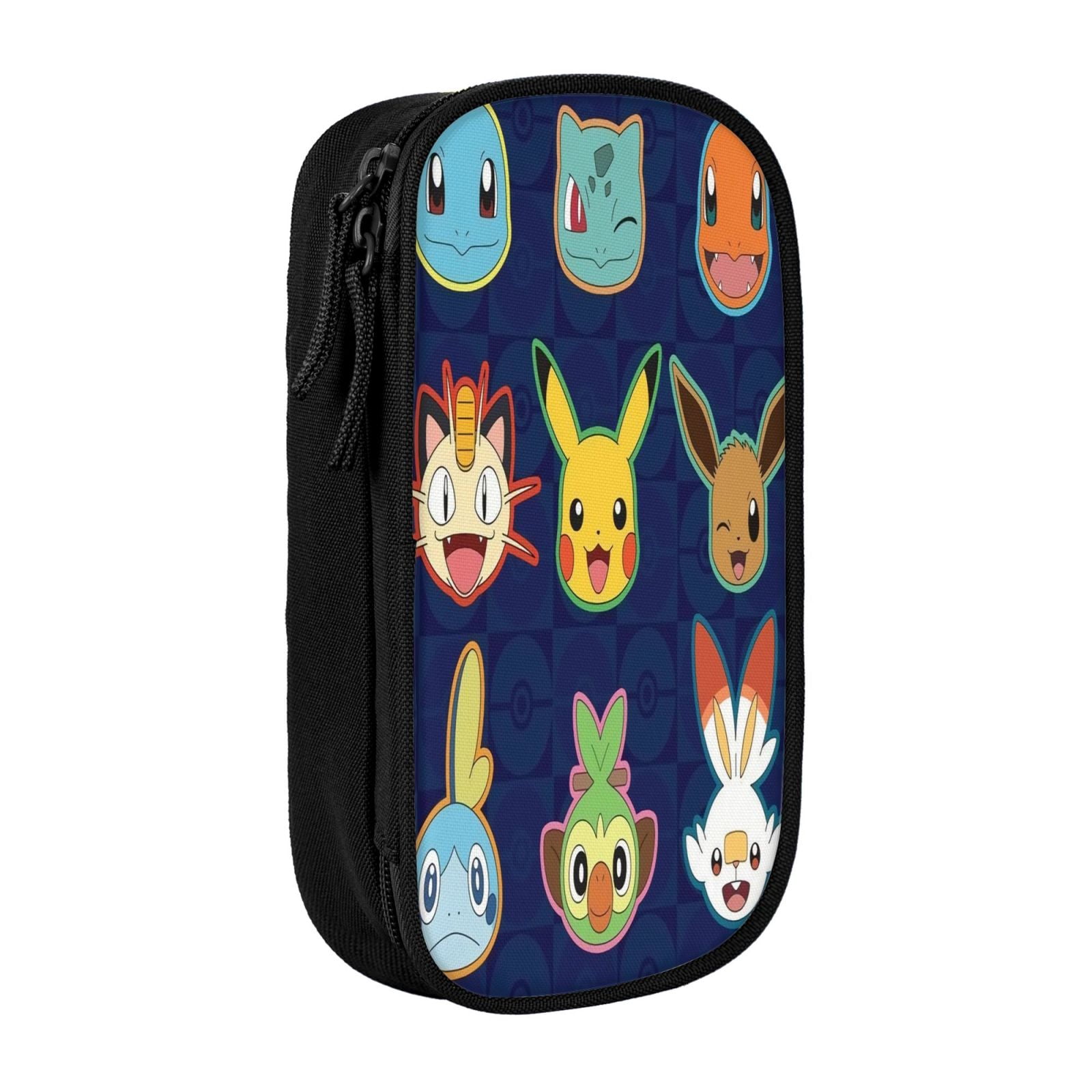 Pikachu-Eevee Charmander Squirtle Bulbasaur Pencil Case,Big Capacity ...