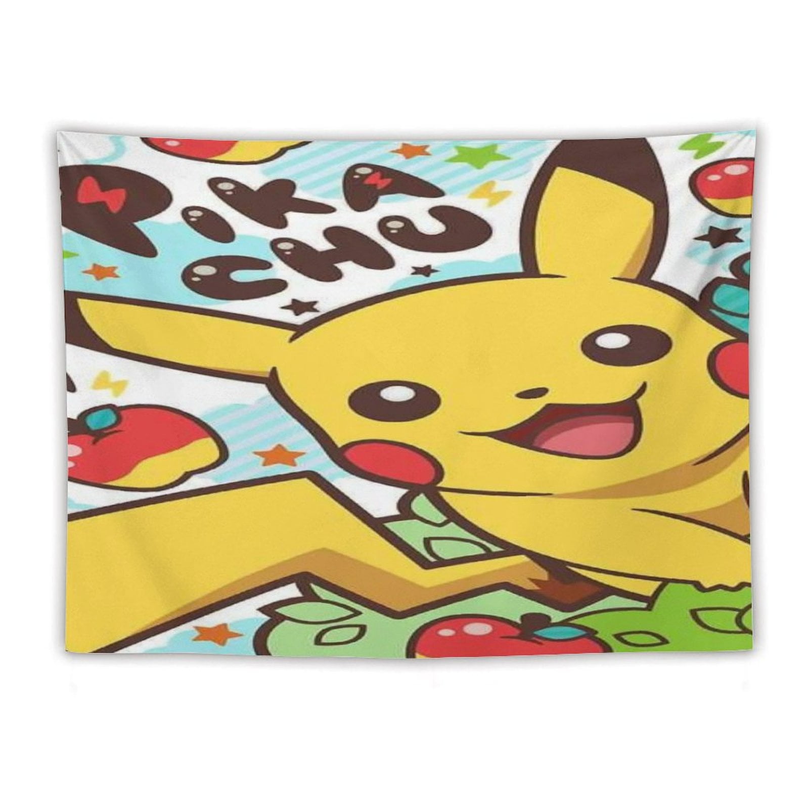 Pikachu Fashion Tapestries Living Room Bedroom Decor Tapesty Wall Hanging Cloth Art Background ...