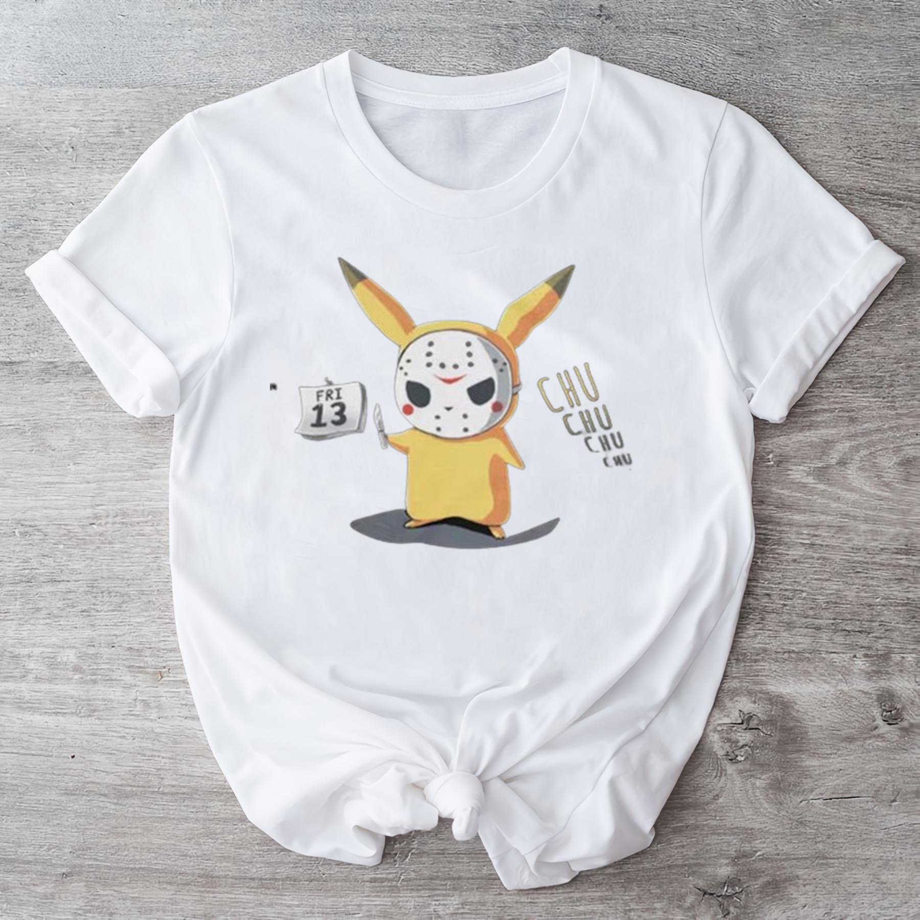Pikachu Friday The 13th Parody T-shirt - Walmart.com