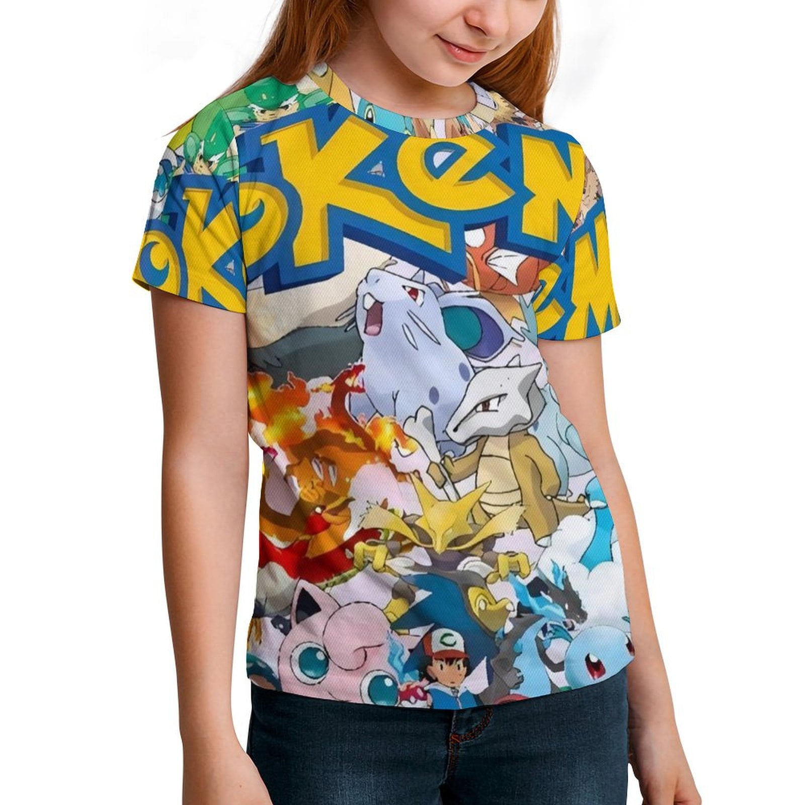 Pikachu Girls Short Sleeve T-Shirt 100CM - Walmart.com