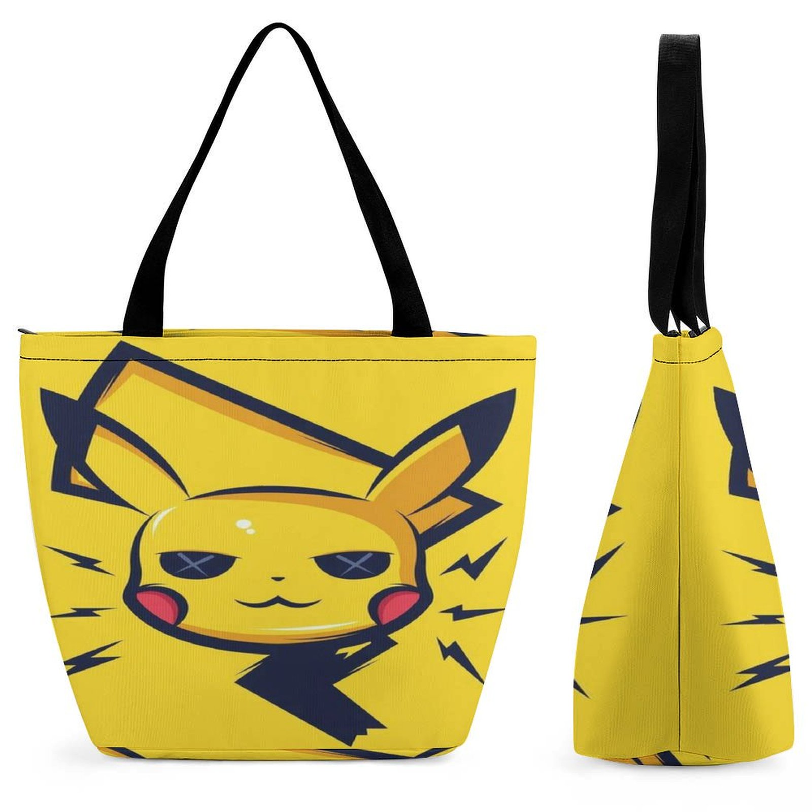 Pikachu Handbag Anime Zipper Shopping Bag Pikachu Merch - Walmart.com