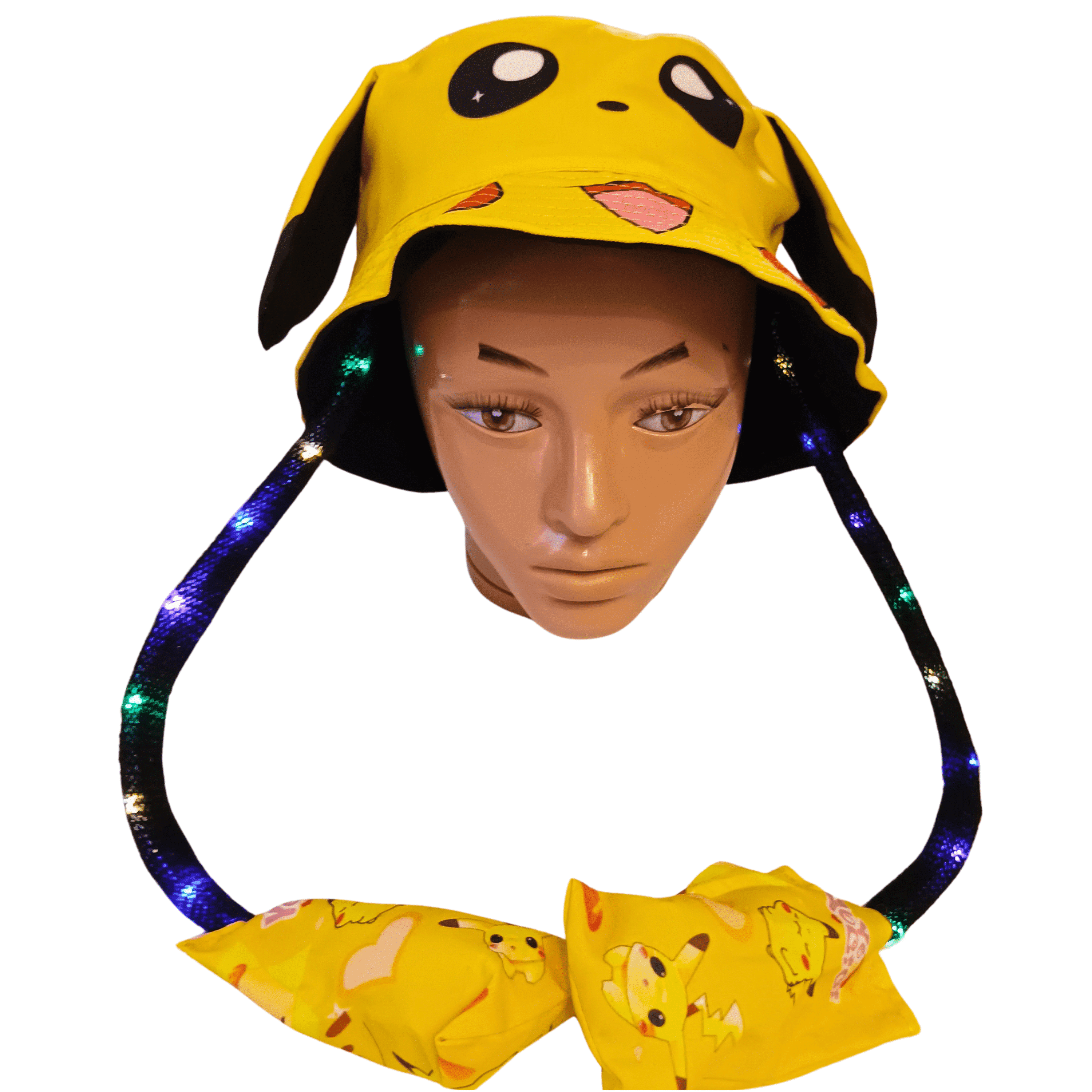 Loonyx Pikachu Kids Unisex Animated Bucket Hat, Flapping Ears ...