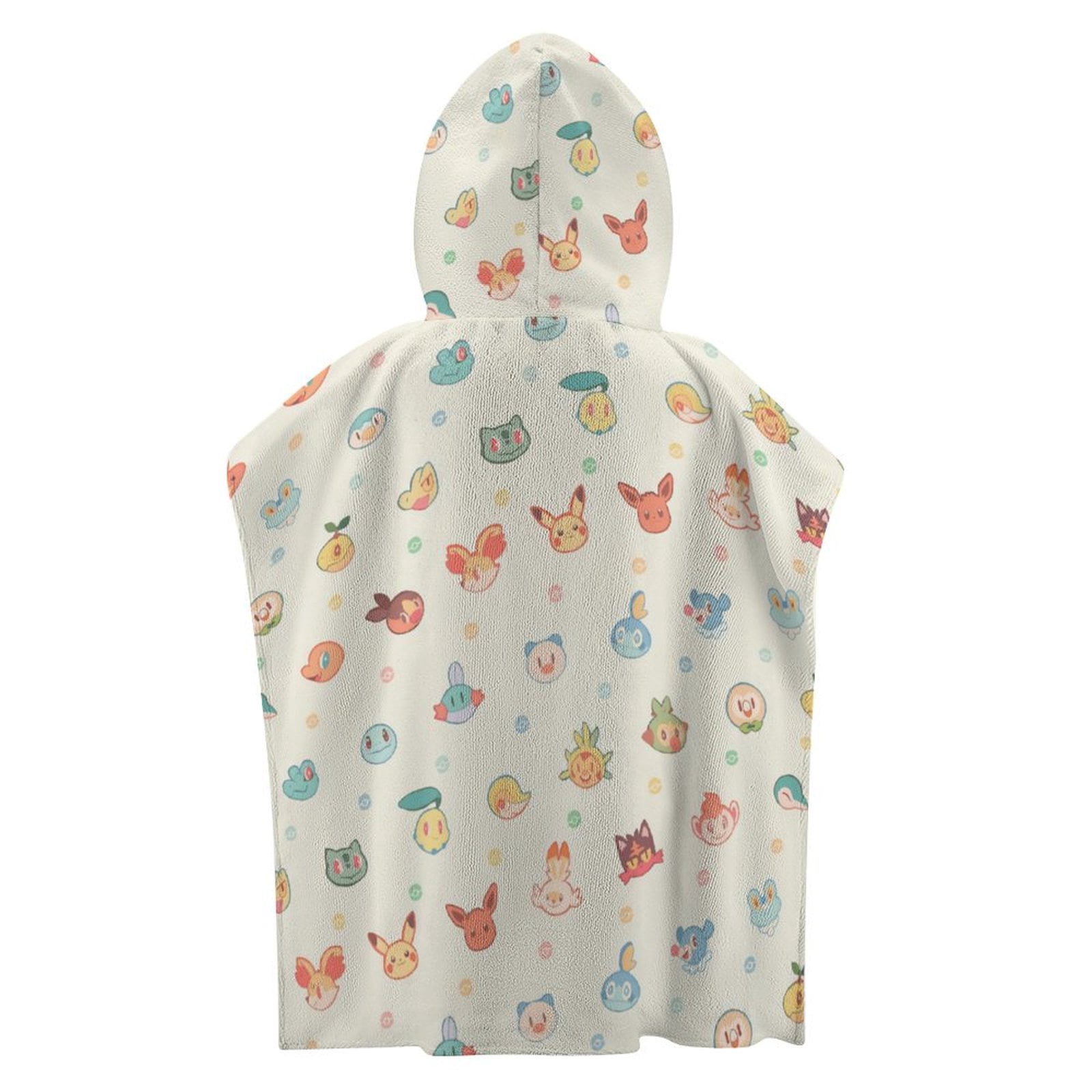 Pikachu Kids Bath Hooded Towel Wrap Suitable for bathroom and beach ...
