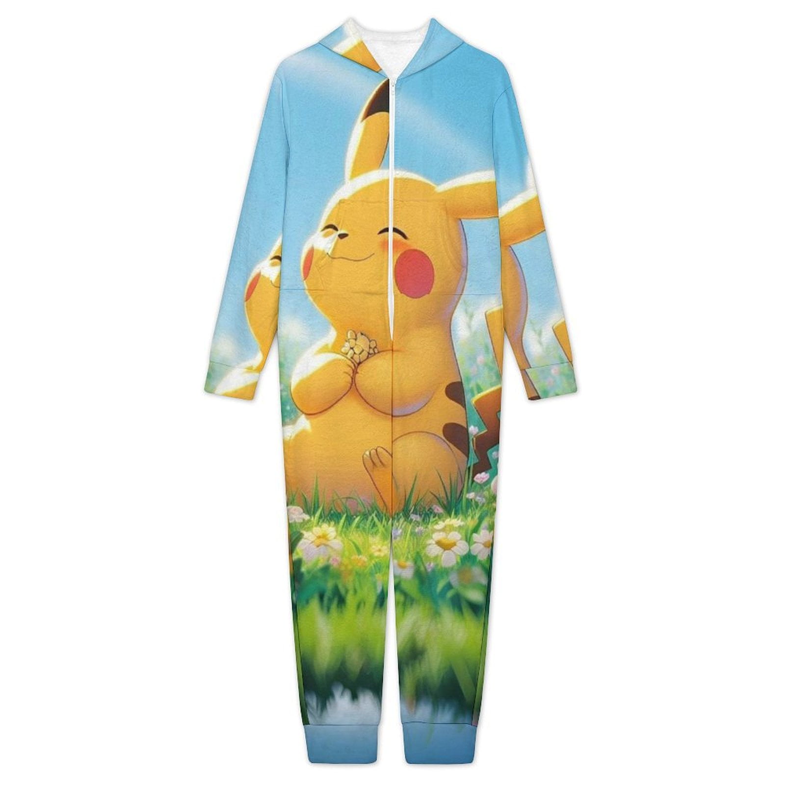Pikachu Kids One-piece Pajamas Cartoon for Girls - Walmart.com