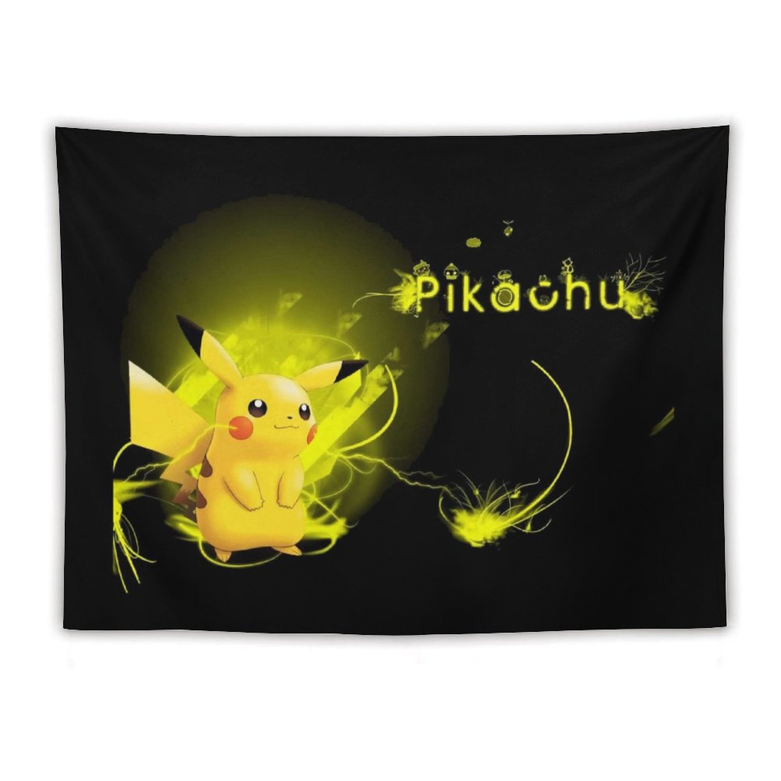Pikachu Lightning Tapestry,Pikachu Lightning Wall Tapestry,Tapestry for ...