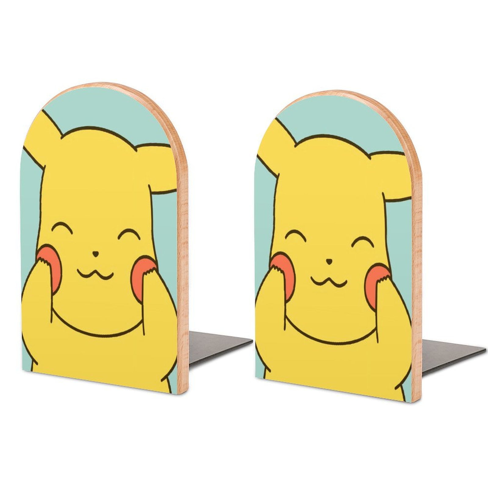 Pikachu Little & Big Graphic Book Ends Bookends for Shelves to Hold ...