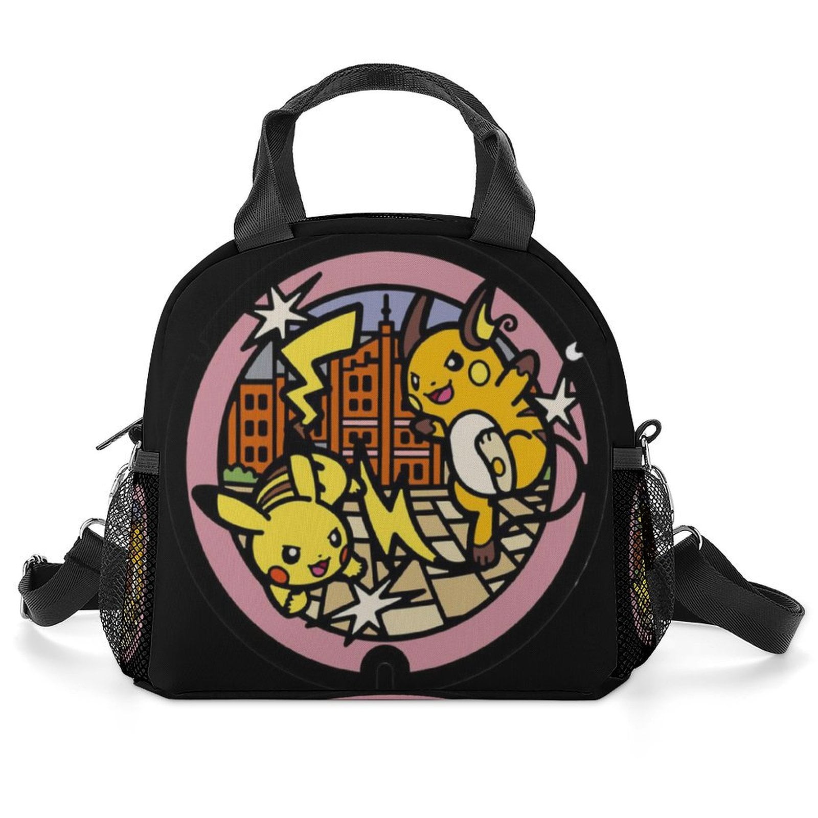 Pikachu Lunch Bag Insulated Crossbody Anime for Work Picnic Travel Gift ...