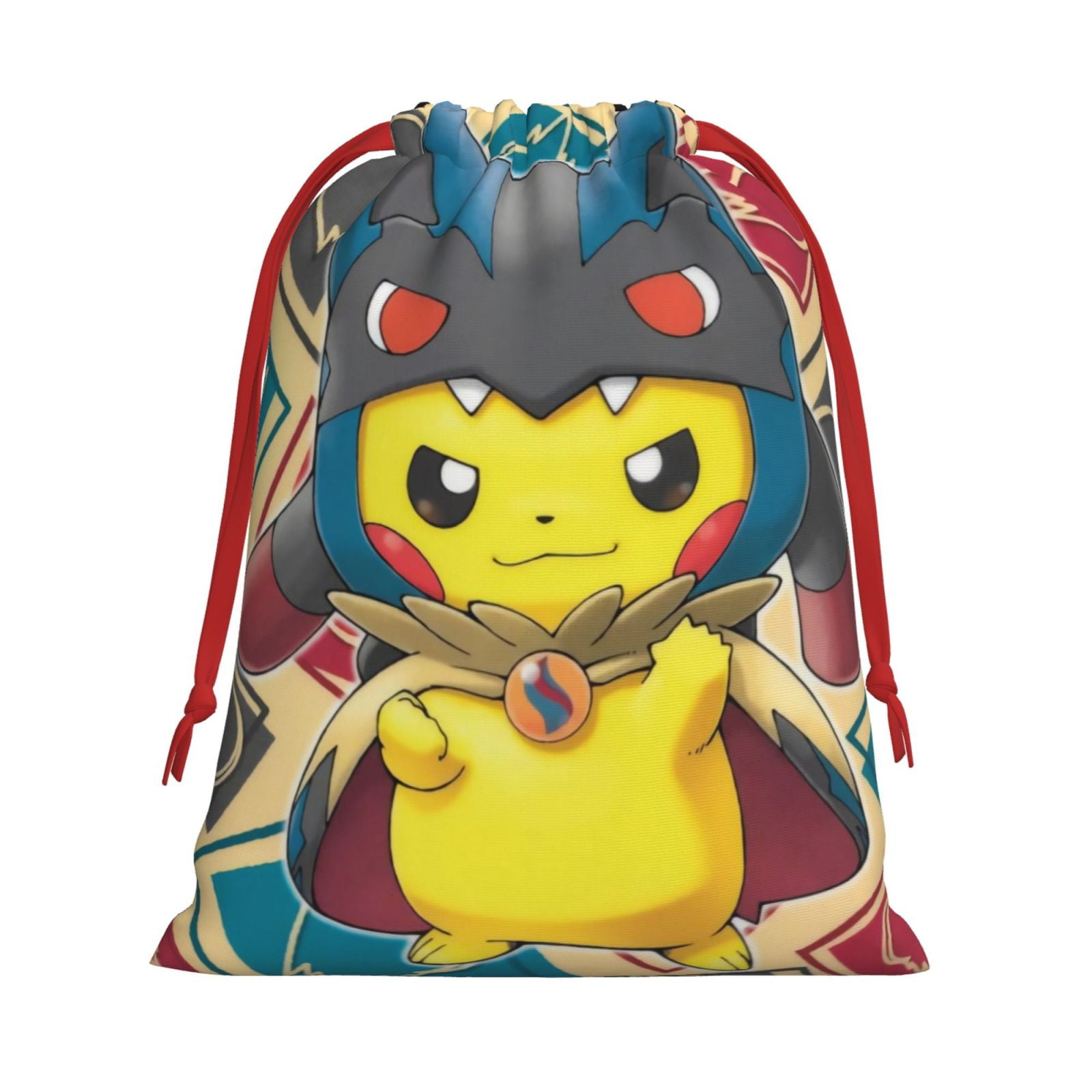 Pikachu-Mega Lucario Gift Bags,Christmas Gift Bags,Drawstring Christmas ...