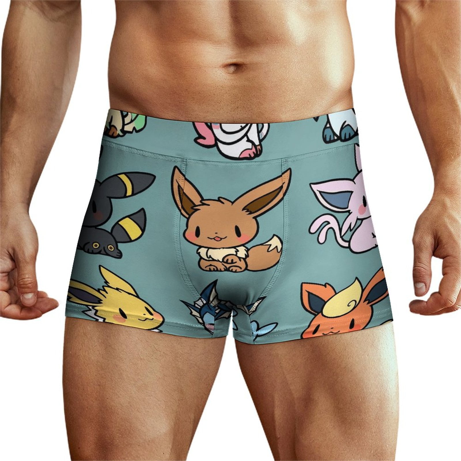 Pikachu Men's Cartoon Boxer BriefsMens Underwear L - Walmart.com