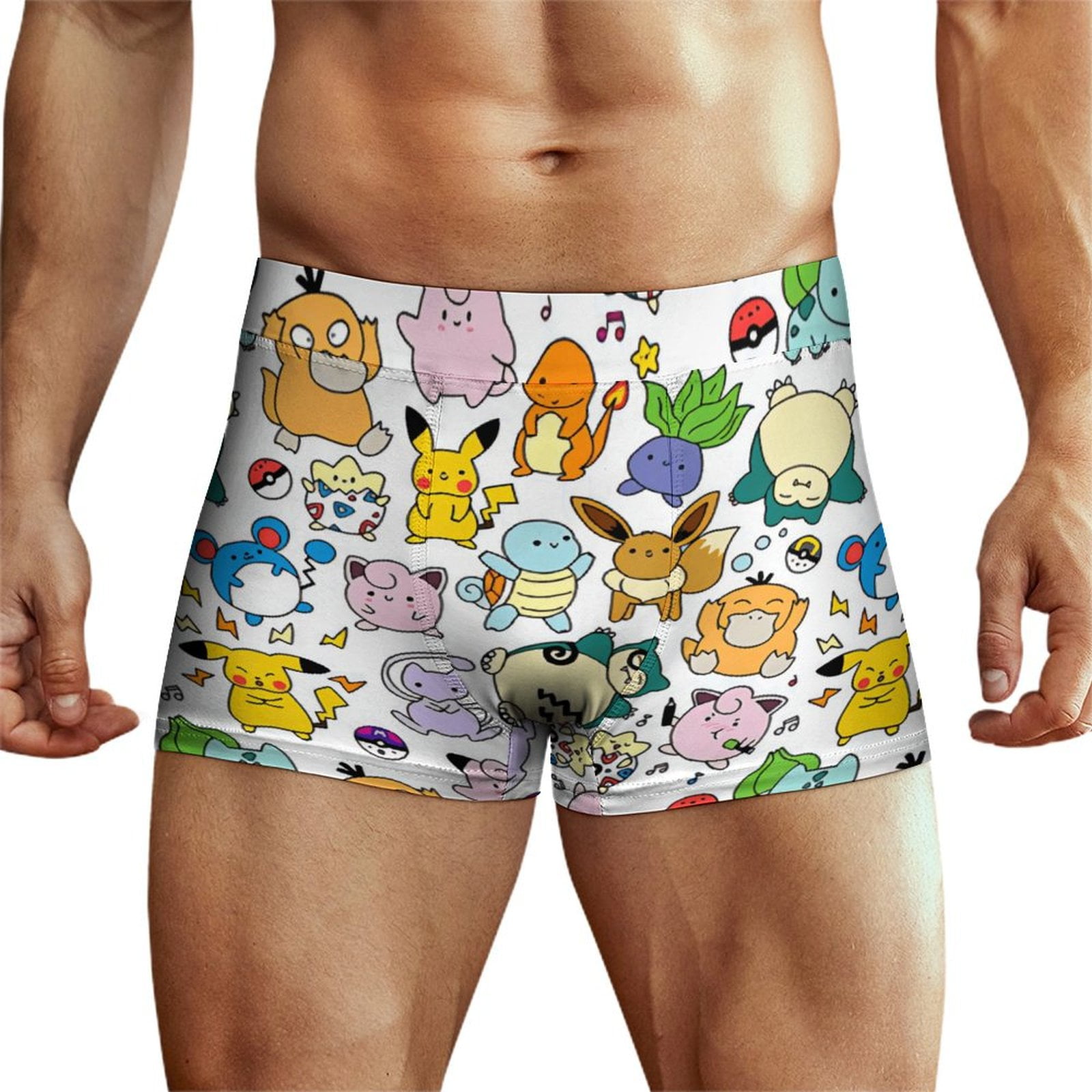 Pikachu Men's Cartoon Boxer BriefsMens Underwear L - Walmart.com