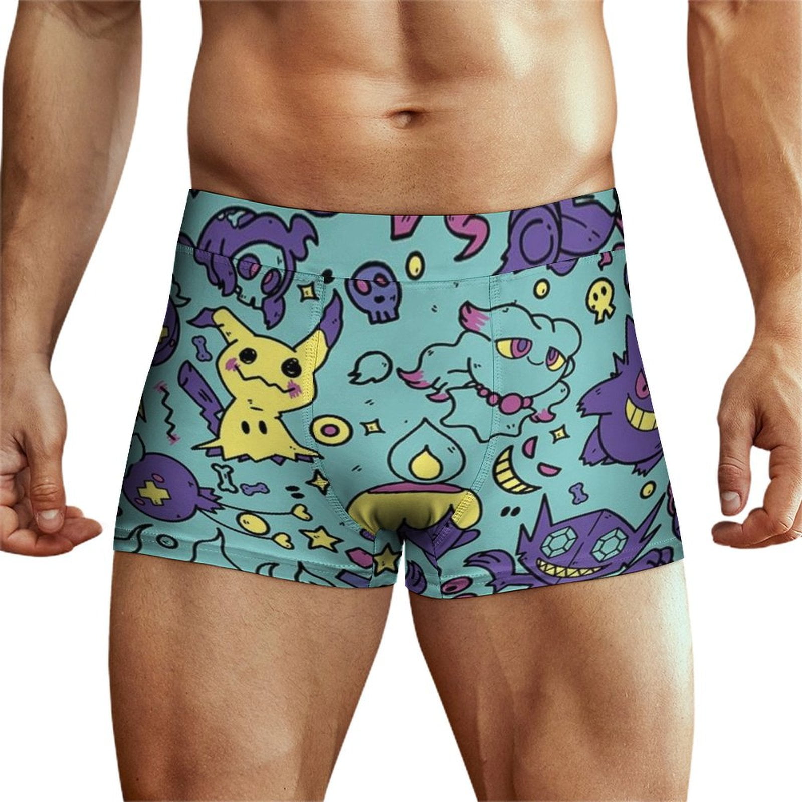 Pikachu Men's Cartoon Boxer BriefsMens Underwear XL - Walmart.com