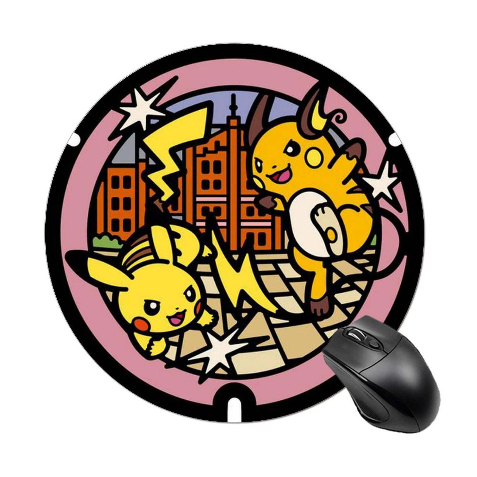 Pikachu Mouse Pad Anime for Office Desk Computer Desk Gaming Room ...