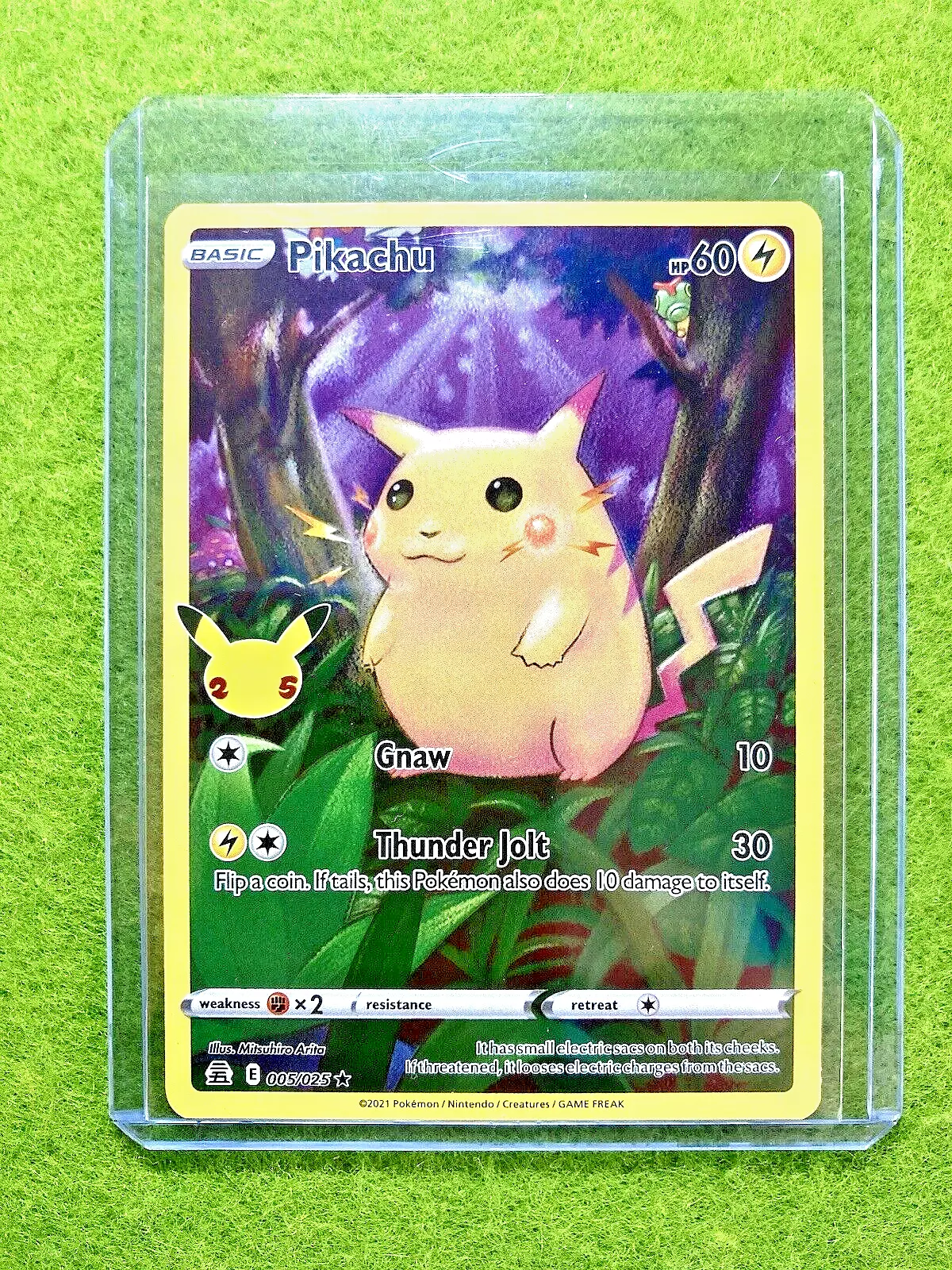 Pikachu POKEMON CARD CELEBRATIONS FULL ART 2021 Pokémon PIKACHU Card ...