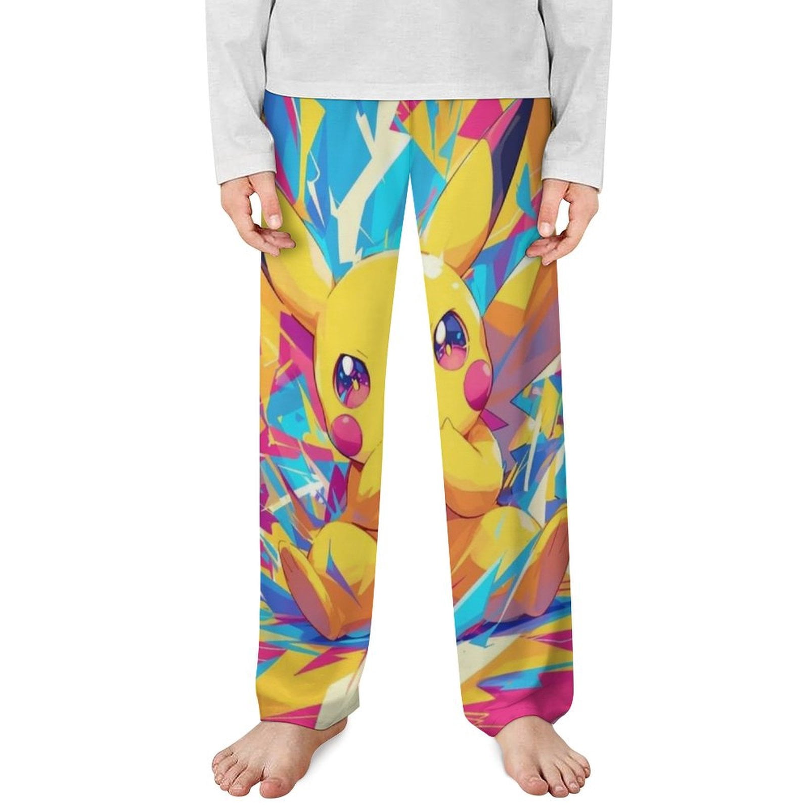 Pikachu Pajama Pants for Kids Anime Sleep Bottoms Pikachu Merch for ...