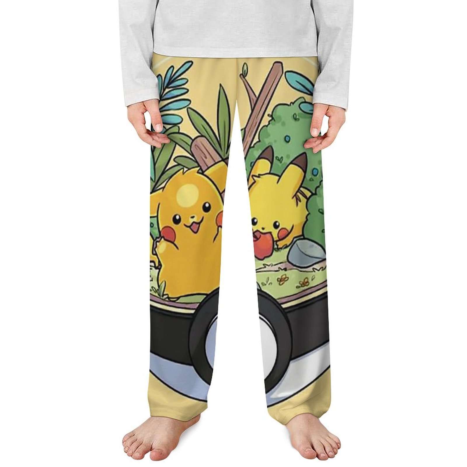 Pikachu Pajama Pants for Kids Anime Sleep Bottoms Pikachu Merch for ...