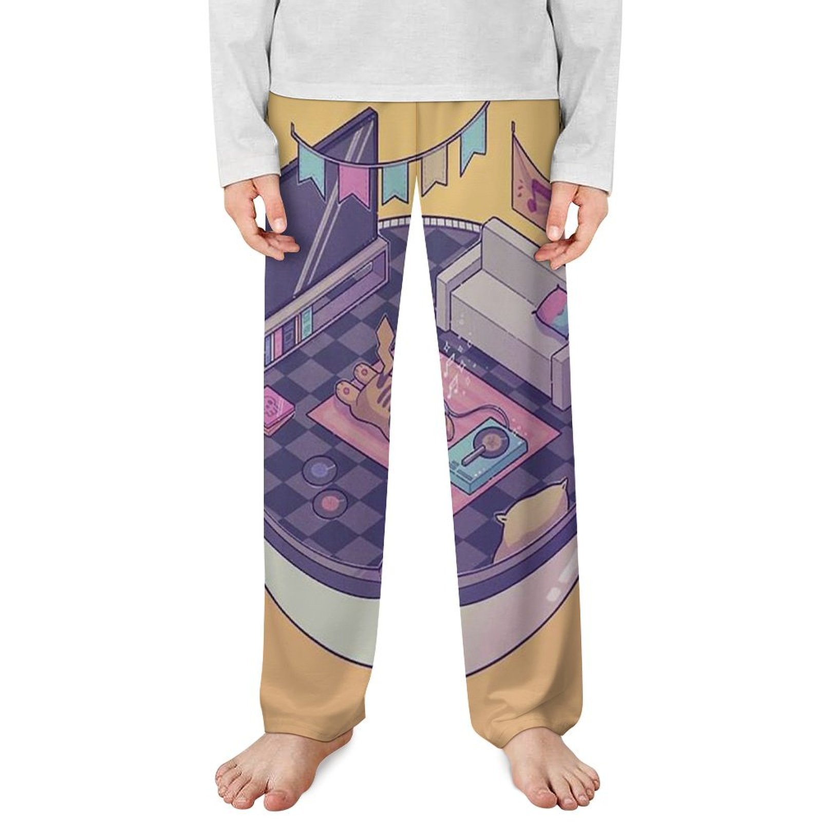 Pikachu Pajama Pants for Kids Anime Sleep Bottoms Pikachu Merch for ...