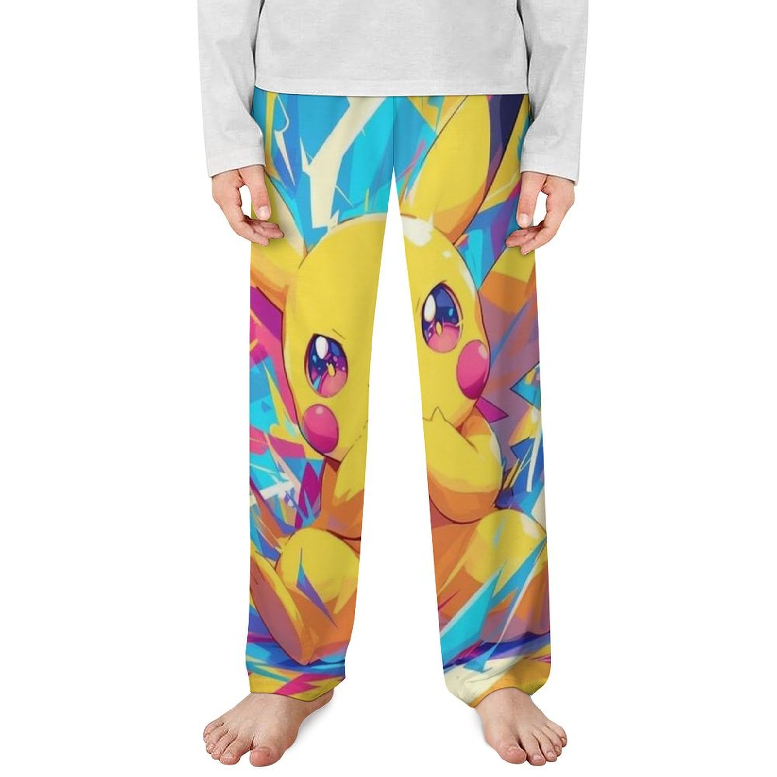Pikachu Pajama Pants for Kids Anime Sleep Bottoms Pikachu Merch for ...
