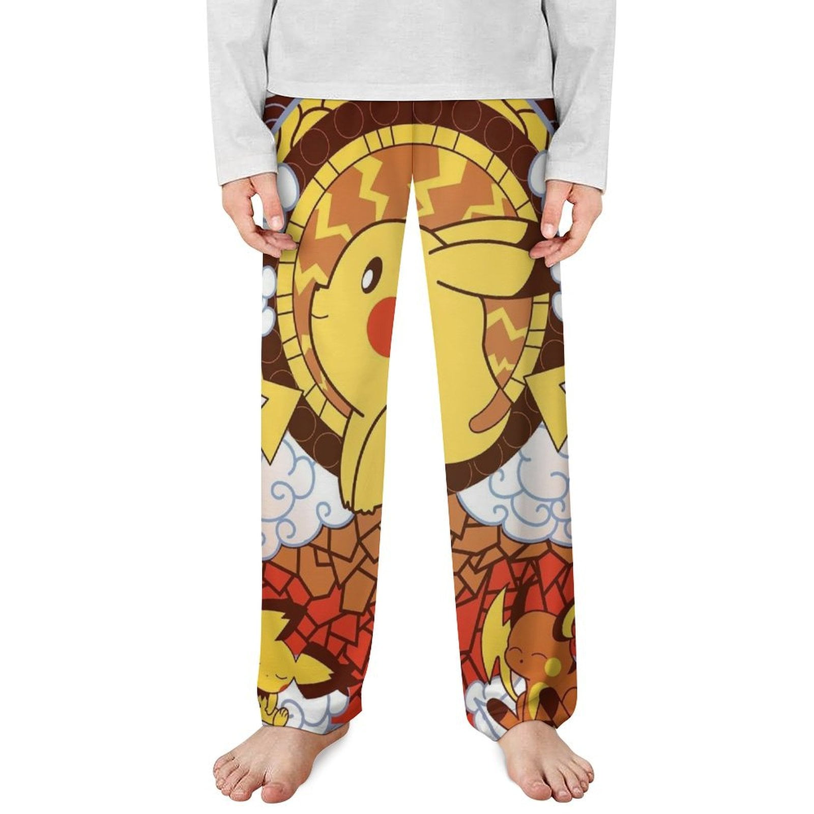 Pikachu Pajama Pants for Kids Anime Sleep Bottoms Pikachu Merch for ...