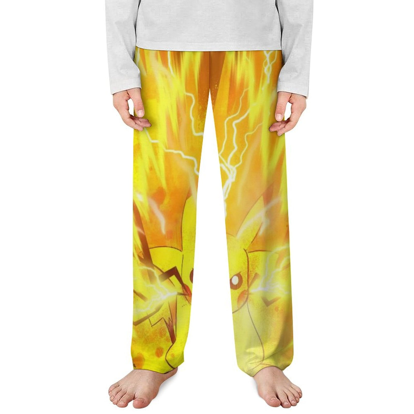 Pikachu Pajama Pants for Kids Anime Sleep Bottoms Pikachu Merch for ...