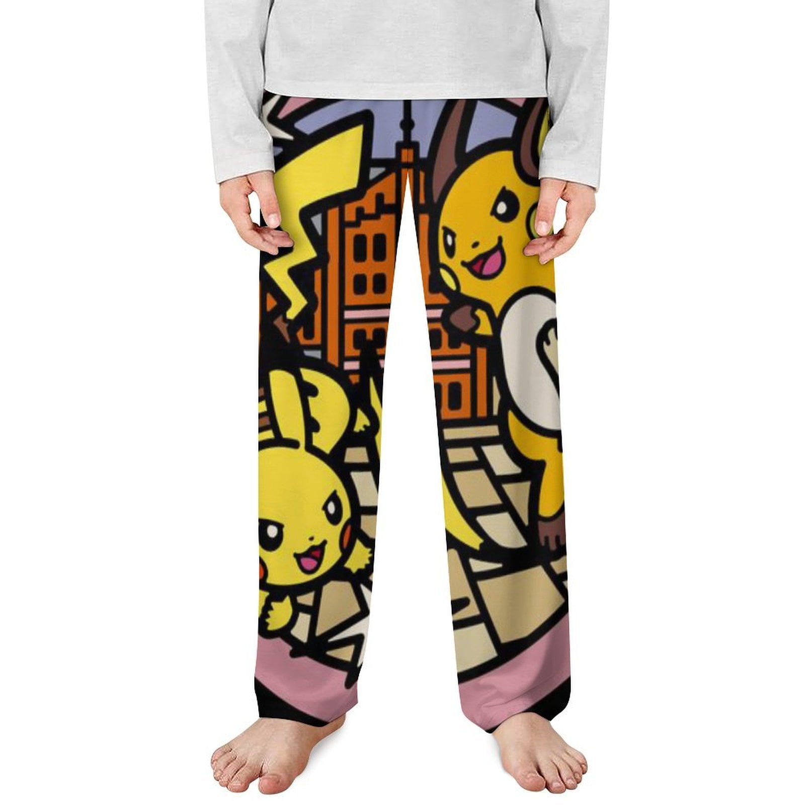 Pikachu Pajama Pants for Kids Anime Sleep Bottoms Pikachu Merch for ...