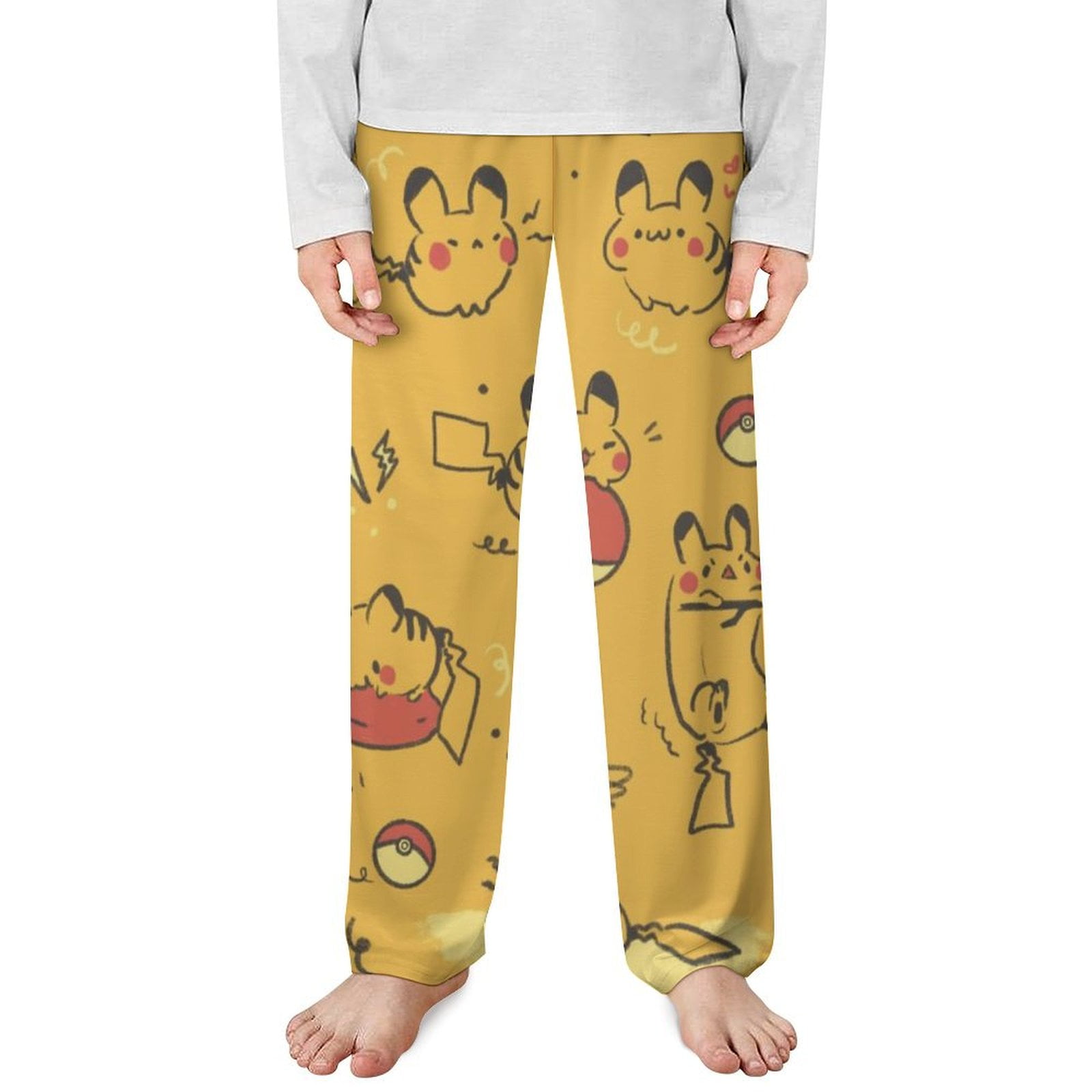 Pikachu Pajama Pants for Kids Anime Sleep Bottoms Pikachu Merch for ...