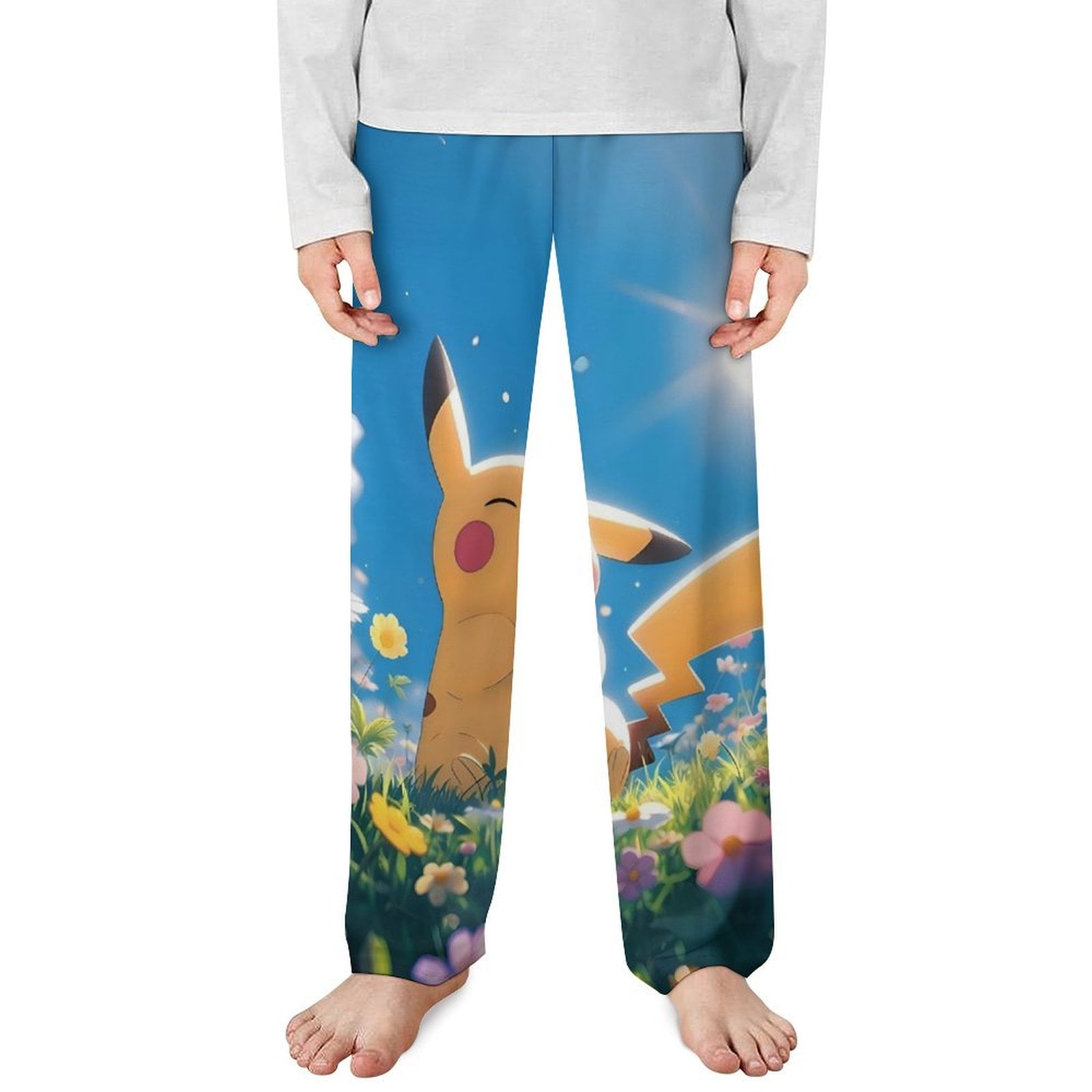 Pikachu Pajama Pants for Kids Anime Sleep Bottoms Pikachu Merch for ...