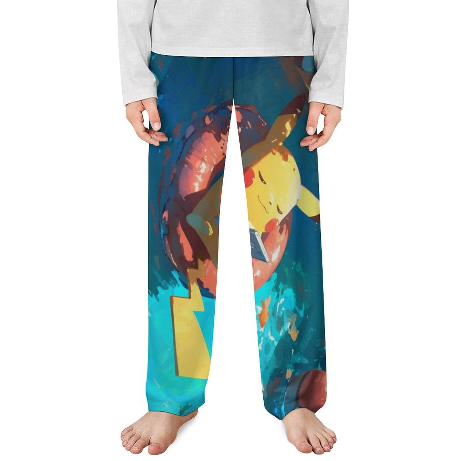 Pikachu Pajama Pants for Kids Anime Sleep Bottoms Pikachu Merch for ...