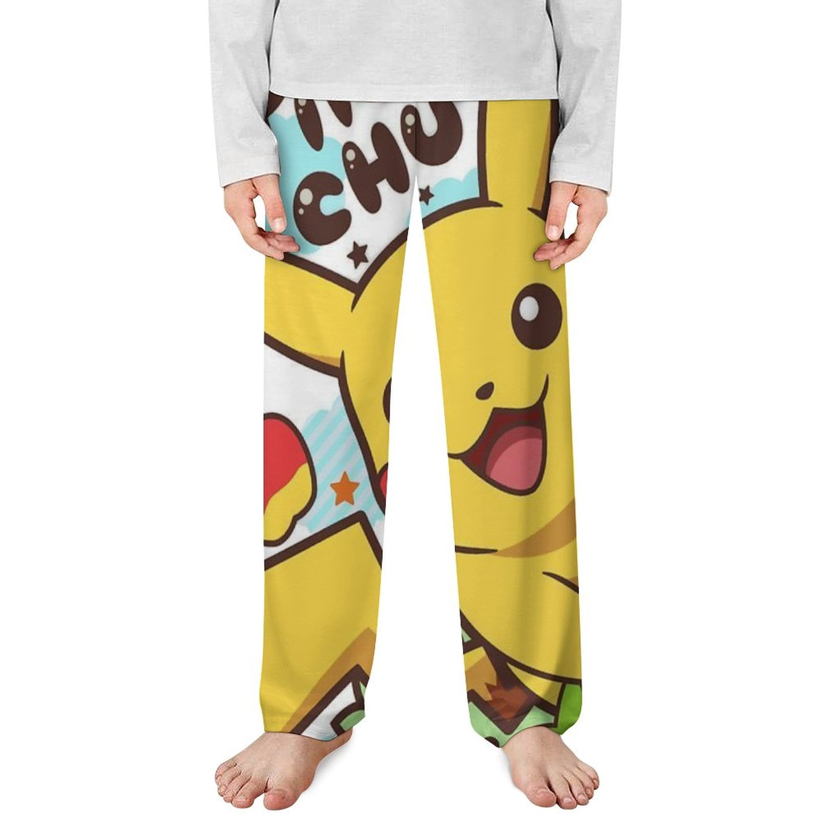 Pikachu Pajama Pants for Kids Anime Sleep Bottoms Pikachu Merch for ...