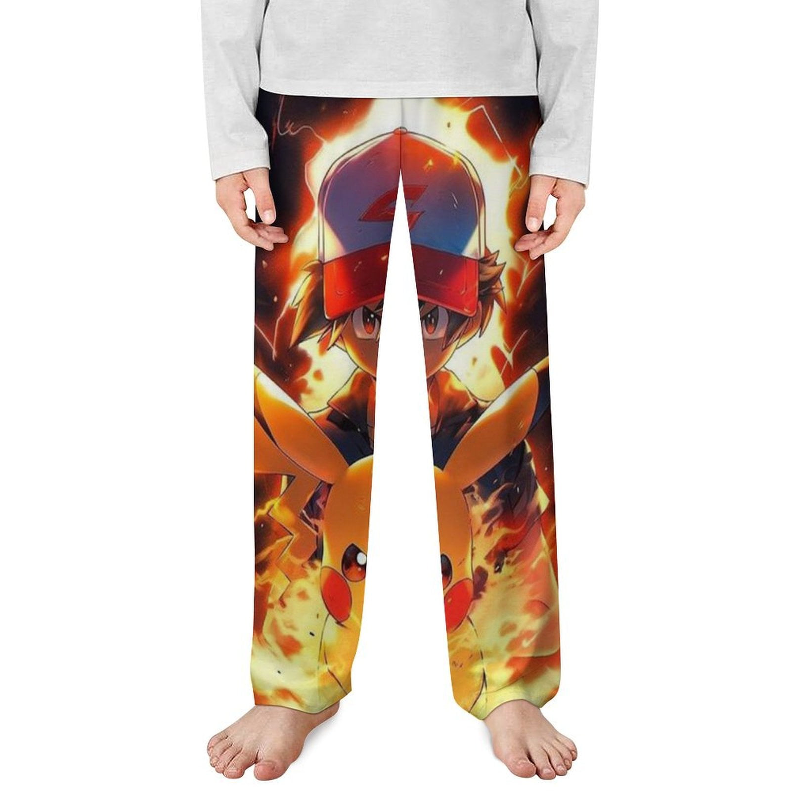 Pikachu Pajama Pants for Kids Anime Sleep Bottoms Pikachu Merch for ...