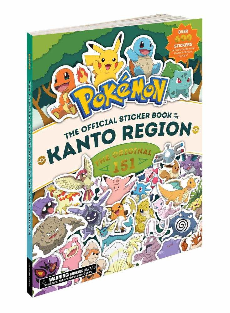 Pokémon the Official Sticker Book of the Kanto Region: The Original 151 ...