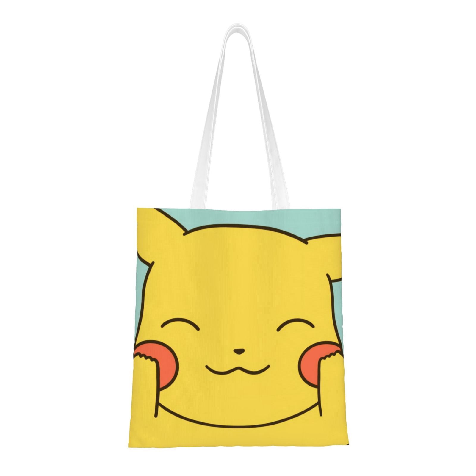 Pikachu Pinch Face2 Tote Bag For Women Girls Girly Cartoon Canvas Tote ...