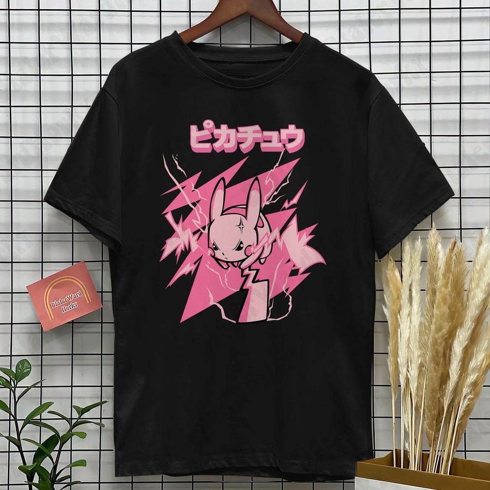 "Pikachu Pink Cute T-Shirt Graphic Tee – A Fun and Adorable Choice for ...