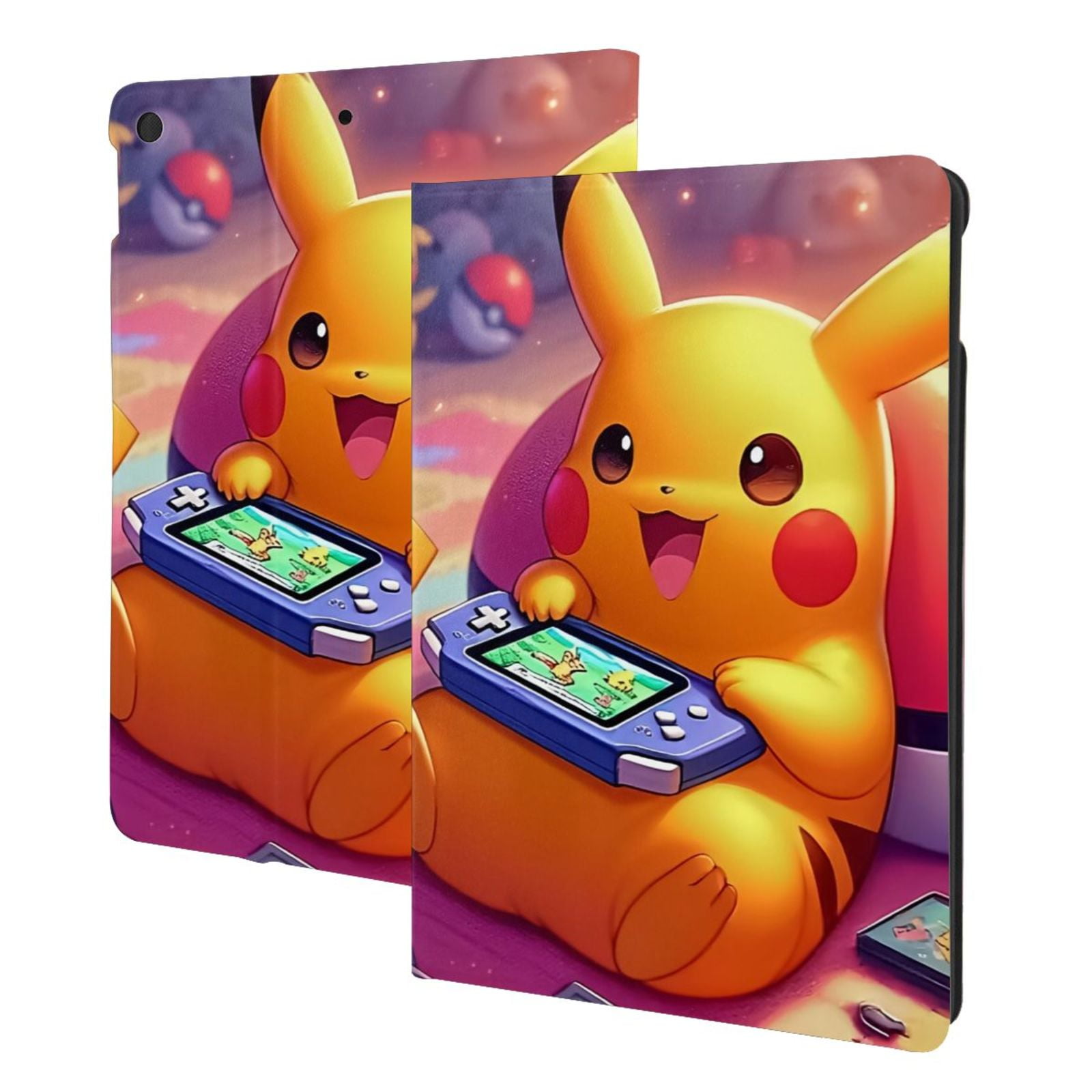Pikachu Playing Pokemon Kawaii Cute 3d Design Ipad Case Soft Covers For Boys Girls Teens Cool ...
