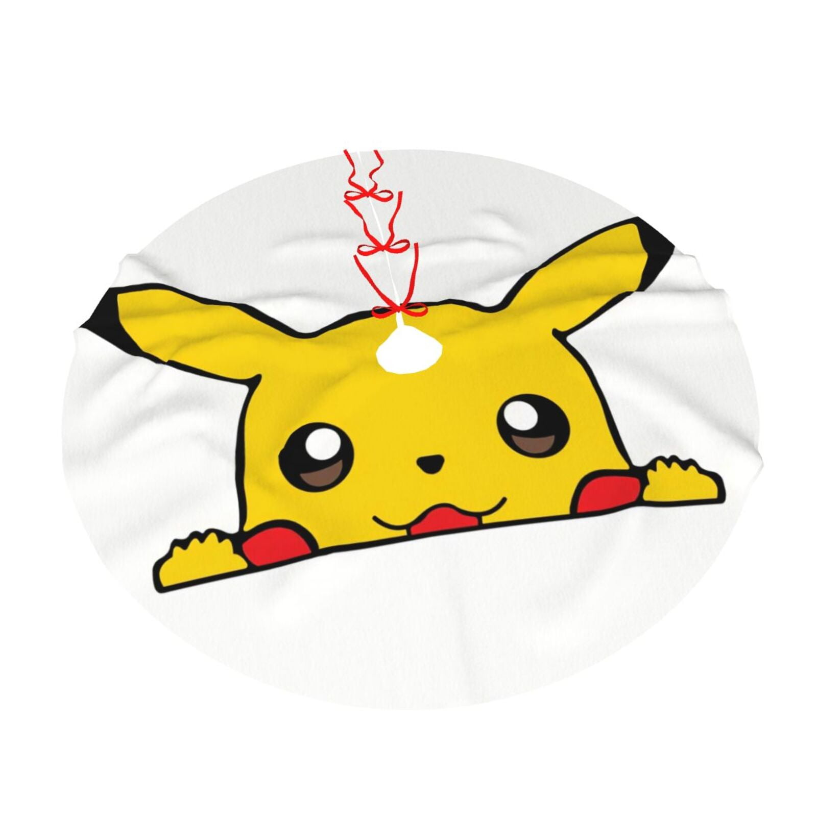 Pikachu Pokemon- Pikachu Peeker Peeking Tree Skirt,Pikachu Pokemon ...