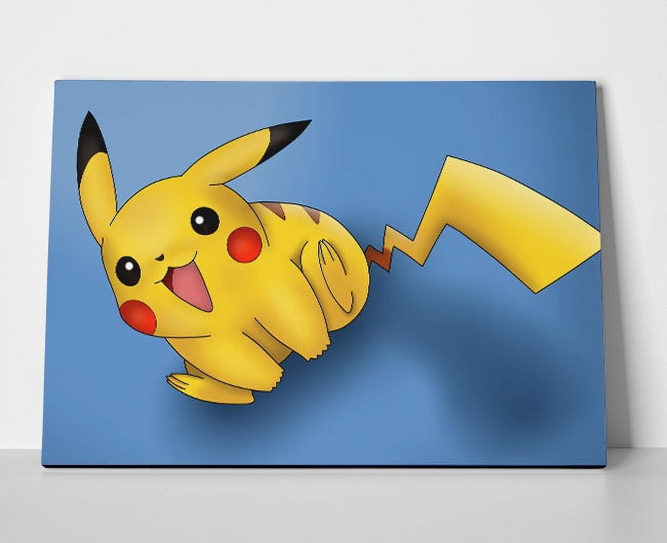 Pikachu Pokemon Poster or Wrapped Canvas - Walmart.com