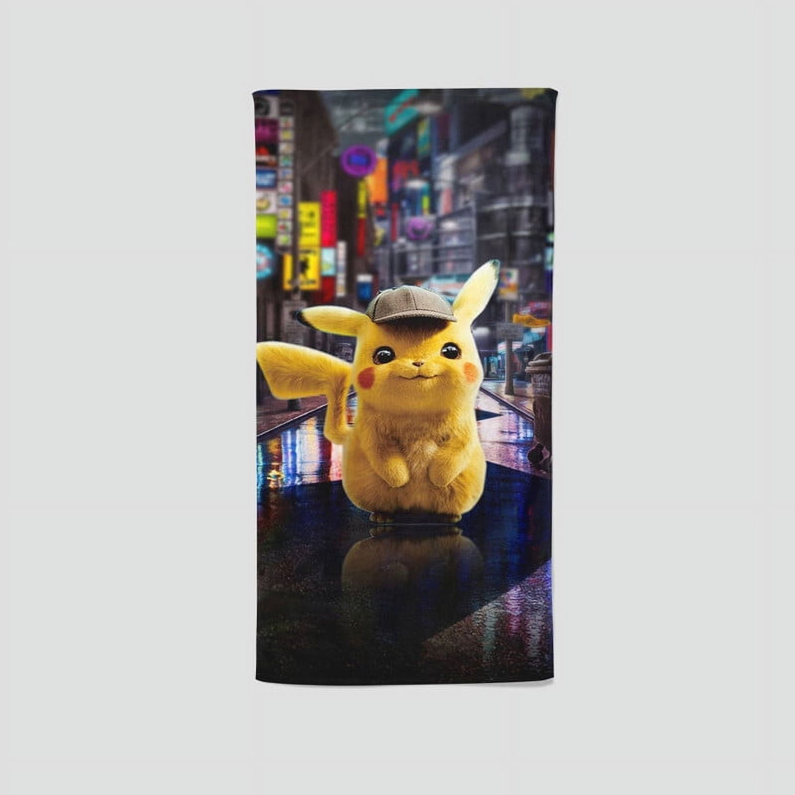 Pikachu Pokemon's's single-sided towel, featuring a unique design, is a ...