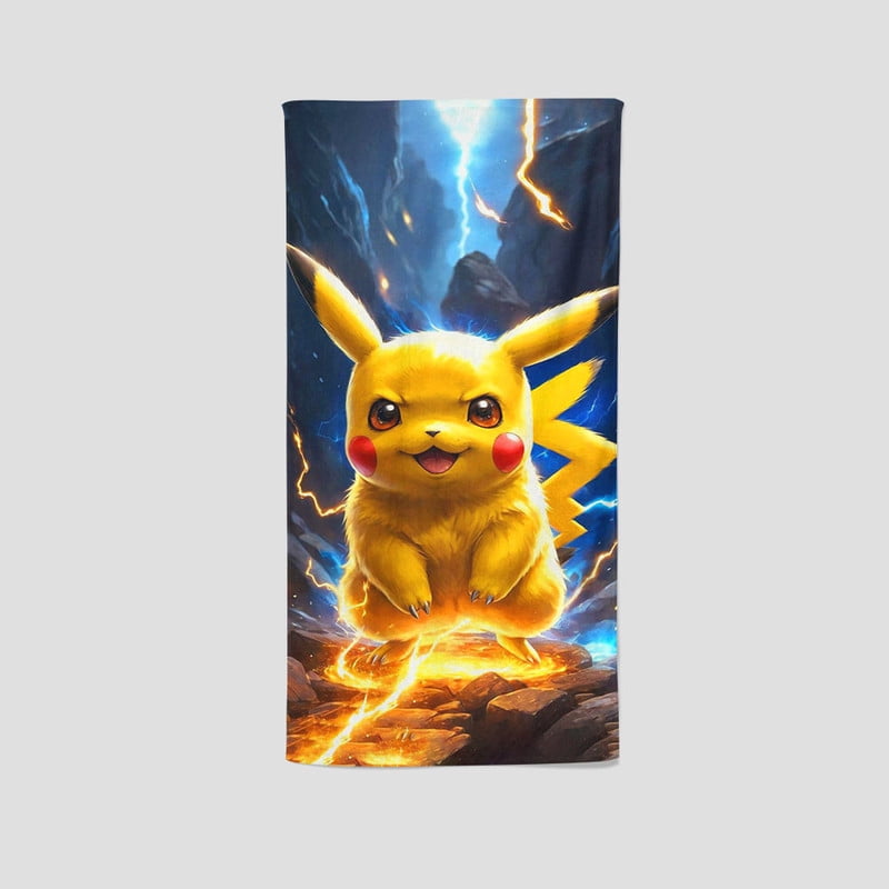Pikachu Pokemon's's single-sided towel has a unique design, making it a ...