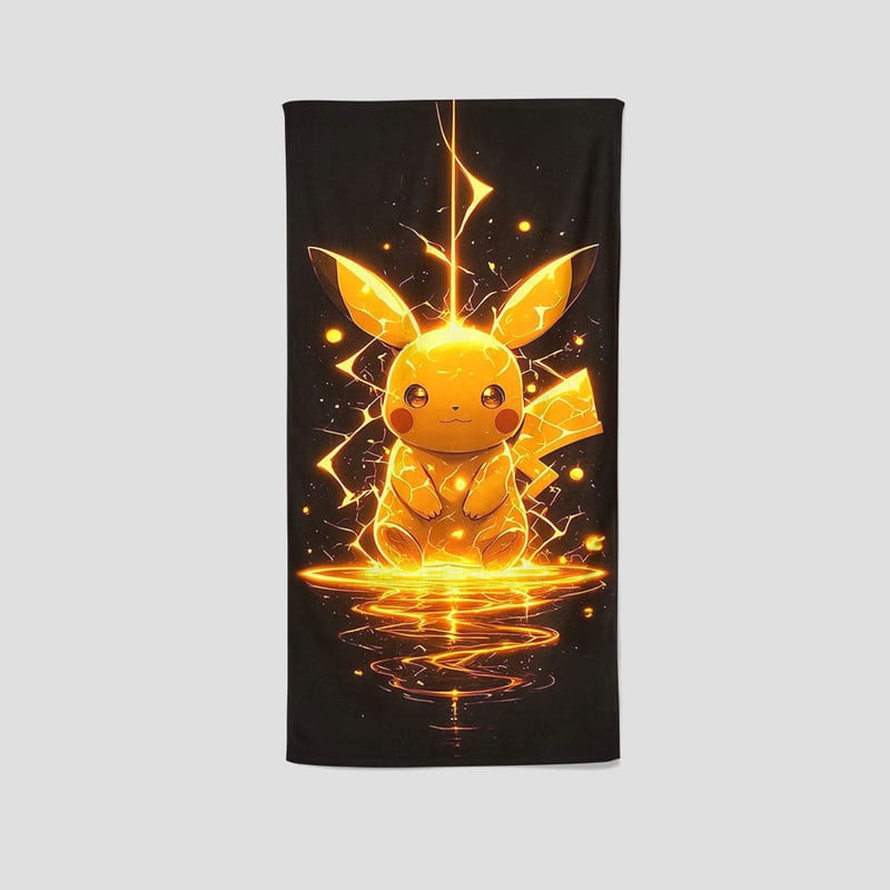 Pikachu Pokemon's's towel features a unique design, making it an ...