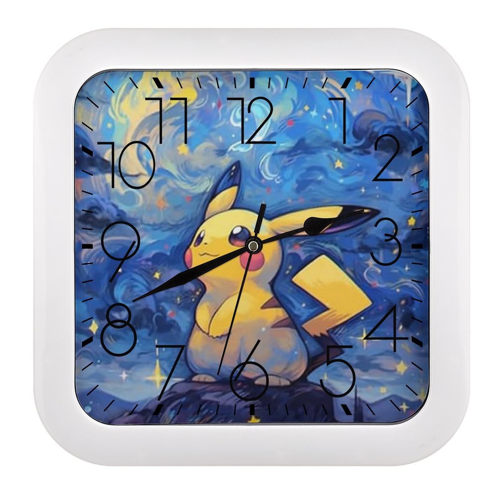 Pikachu Square wall clock battery operated decorative - Walmart.com