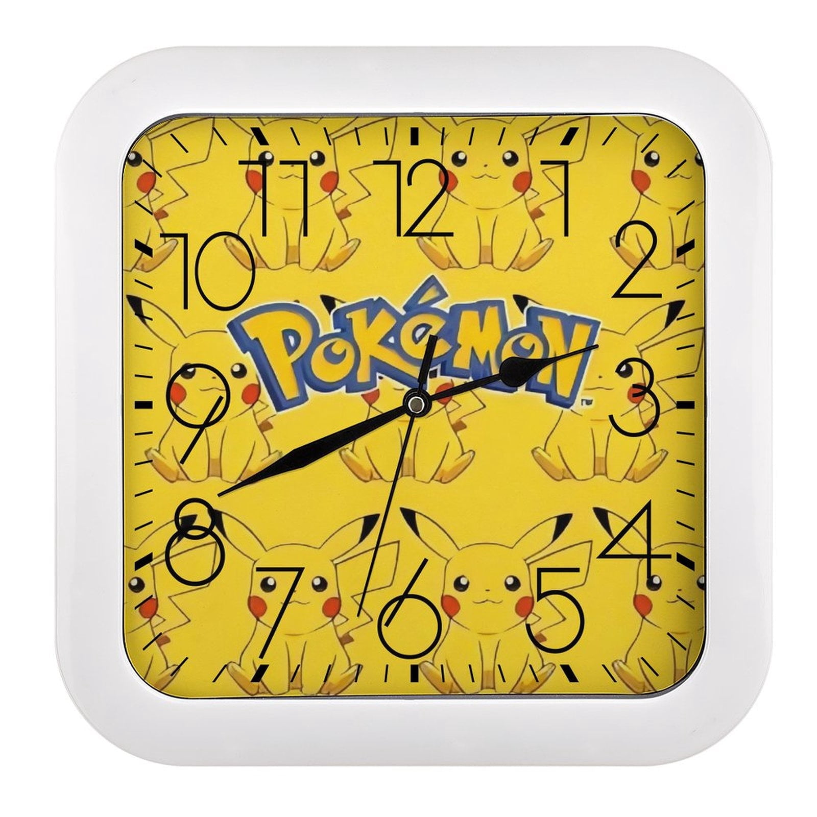Pikachu Square wall clock battery operated decorative - Walmart.com