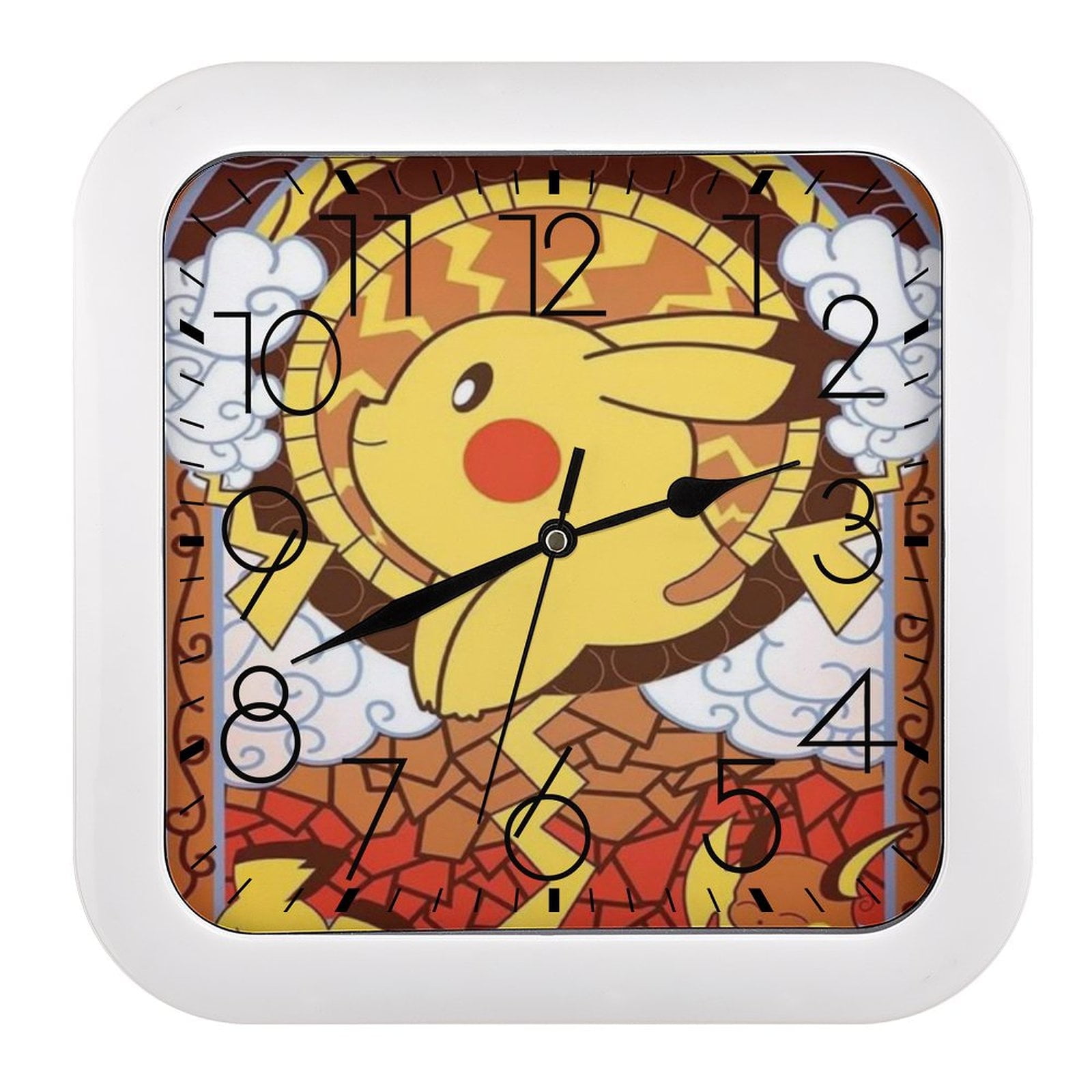 Pikachu Square wall clock battery operated decorative - Walmart.com