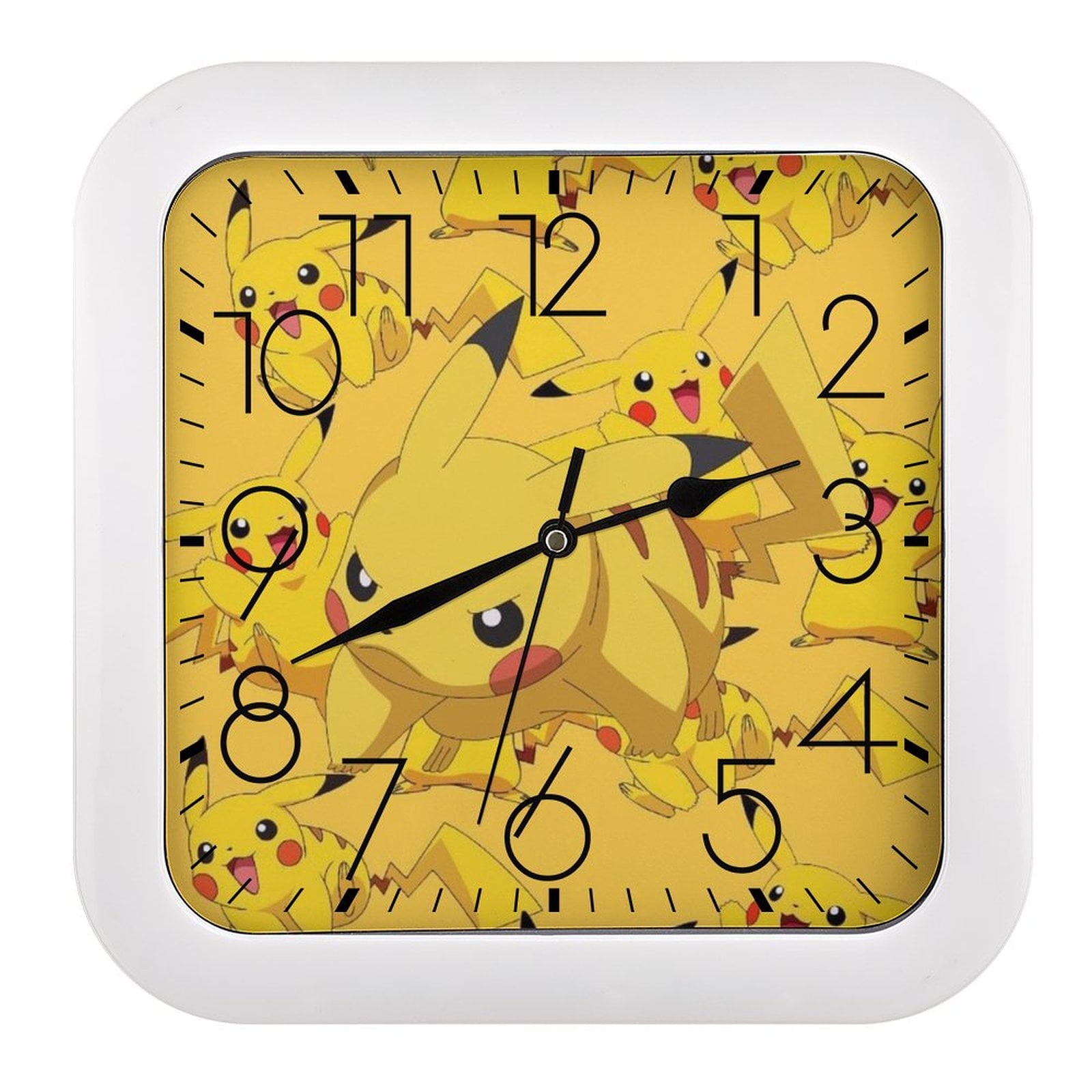 Pikachu Square wall clock battery operated decorative - Walmart.com