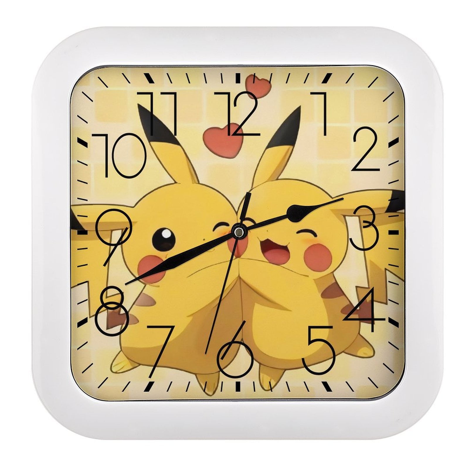Pikachu Square wall clock battery operated decorative - Walmart.com
