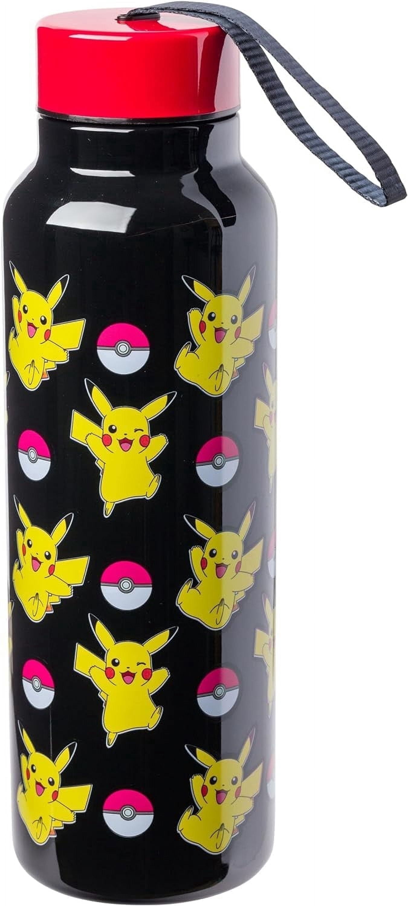 Silver Buffalo Pokemon Ball and Pikachu Stainless Steel Water Bottle ...