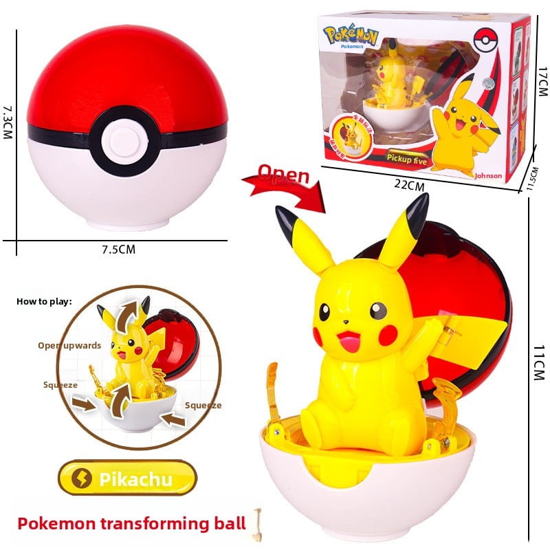 Pikachu Transforming Ball Toy Building Set For Kids Adults - Walmart.com