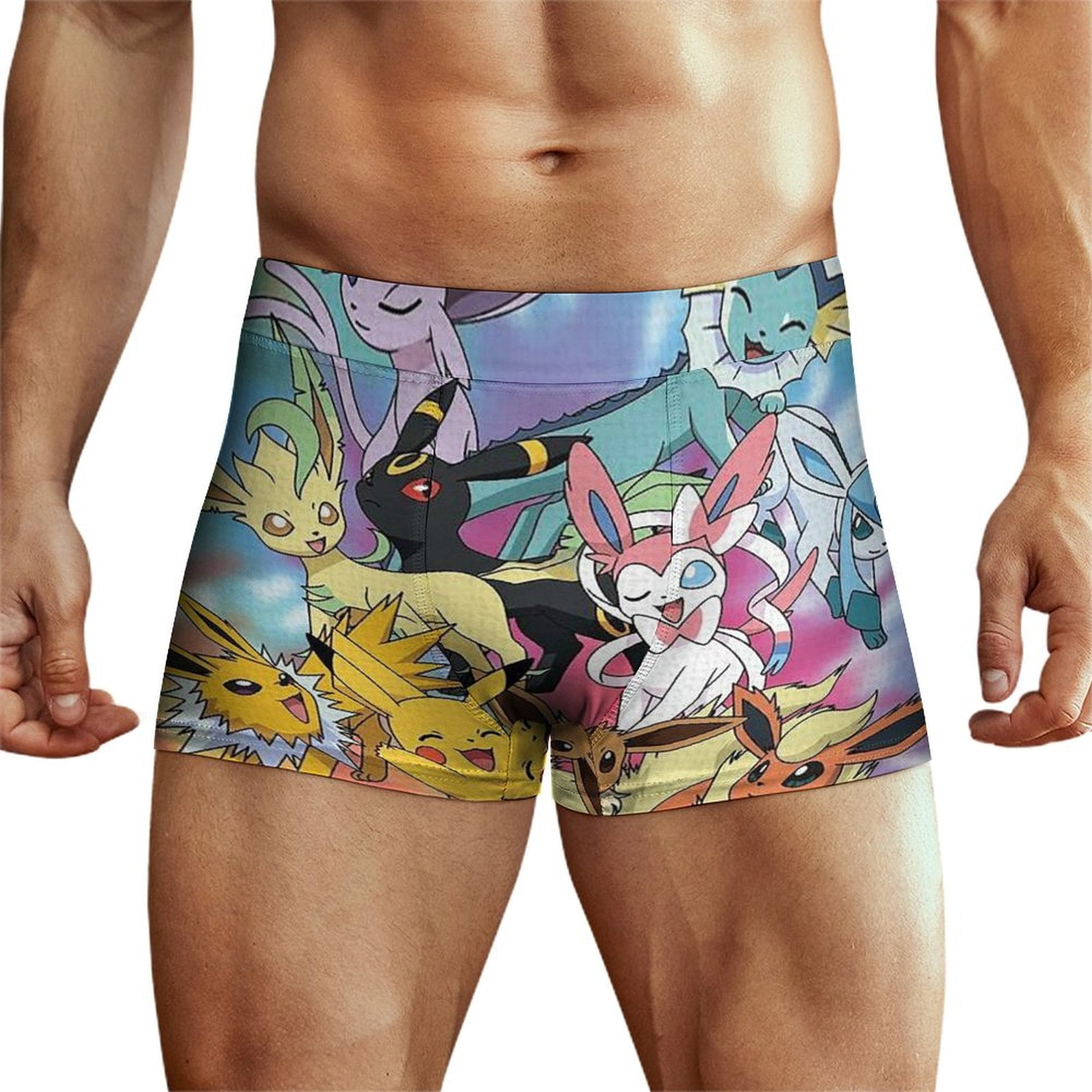 Pikachu Waist Underwear Funny Men Boy Boxer Briefs Men's Underwear ...